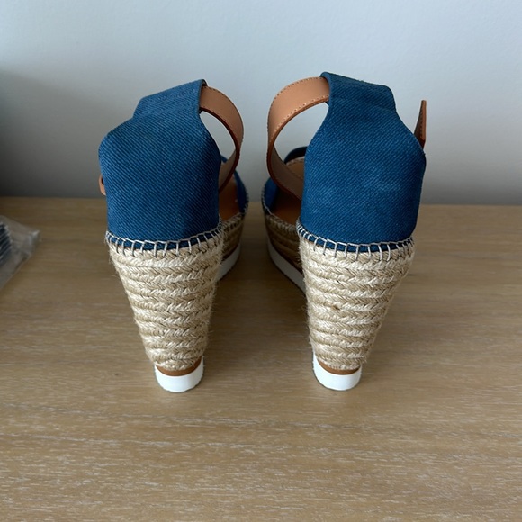 See By Chloe | Shoes | See By Chloe Platform Wedge Sandal Blue | Poshmark